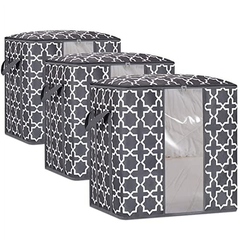 Youfenhome 100L Large Storage Bags, 3 Pack Clothes Storage Bag ...