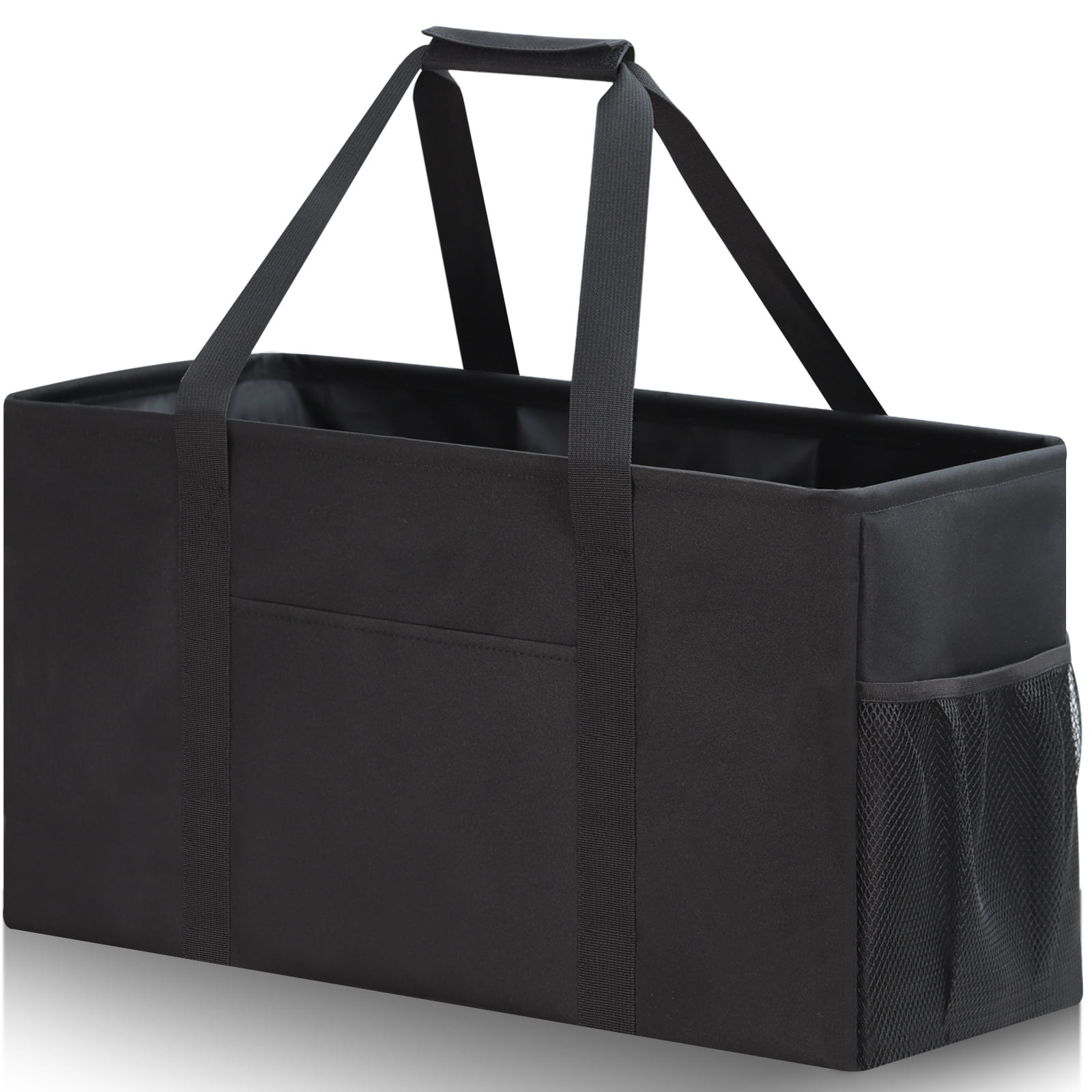 Youfenhome Stand Up Extra Large Utility Tote Bag with Metal Wire Frame ...