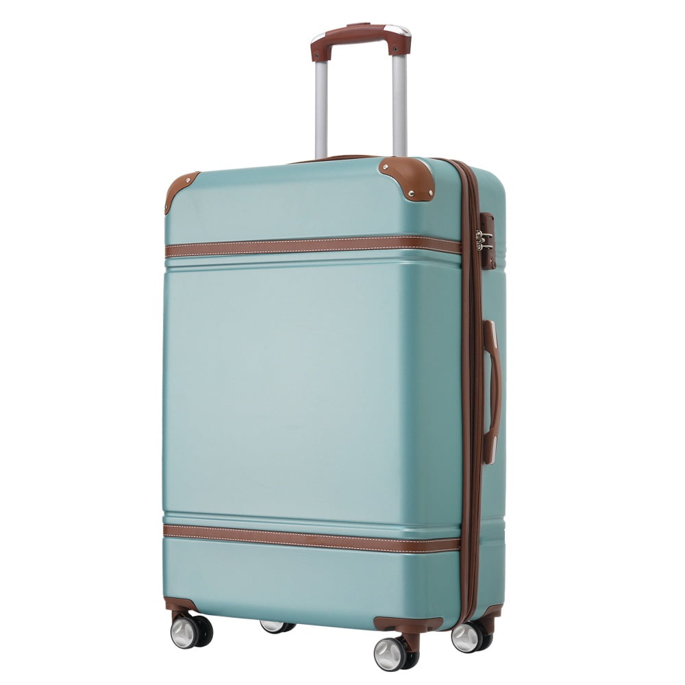 Yougu 24" Hardshell Travel Suitcase With Vintage Design,Green - Walmart.com