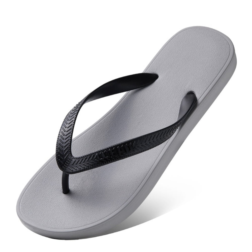Yougu Flip Flop Sandals for Men - Slip Resistant,Grey US 13-14 ...