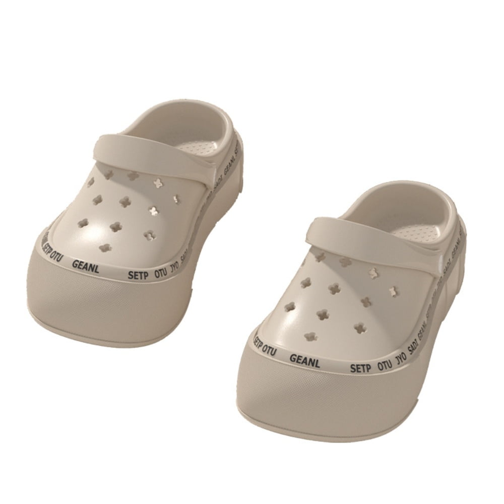 Yougu Slippers, Shock Absorption Loafer, Flat Heel Platform Closed Toe ...