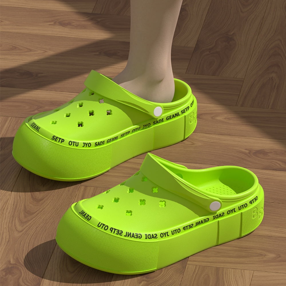 Yougu Slippers, Shock Absorption Loafer, Flat Heel Platform Closed Toe ...