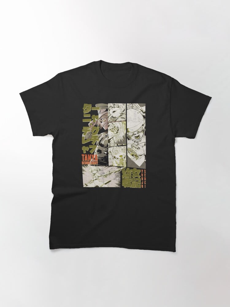 Youjo Senki Tanya Degurechaff Manga Character Design Classic T-Shirt ...