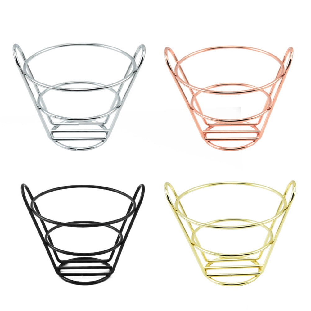 Youliang French Fry Stand Cone Basket: 4pcs Metal Wire Chips Basket ...