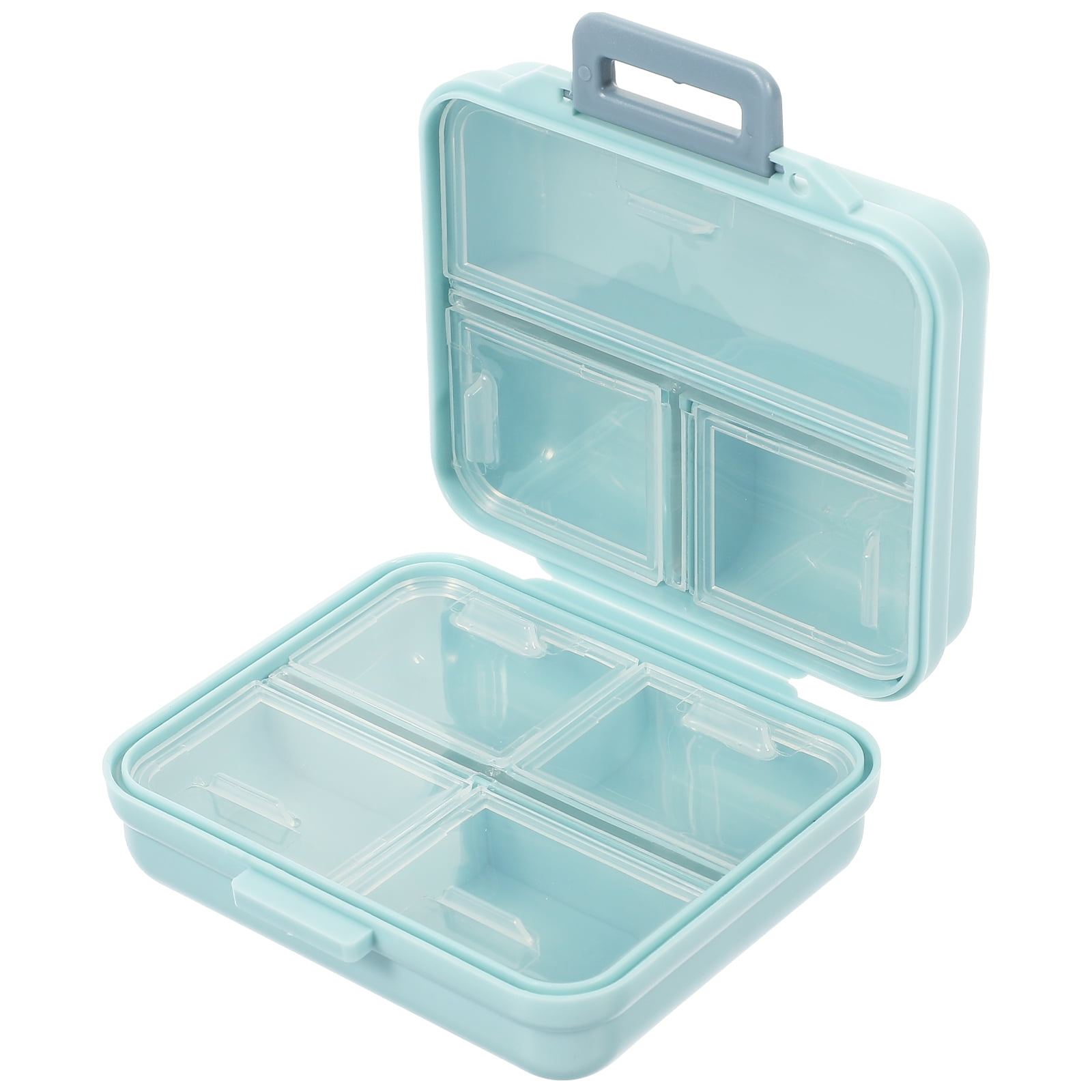Youliang Portable Pill Box 7 Compartments Travel Medication Carry Case ...