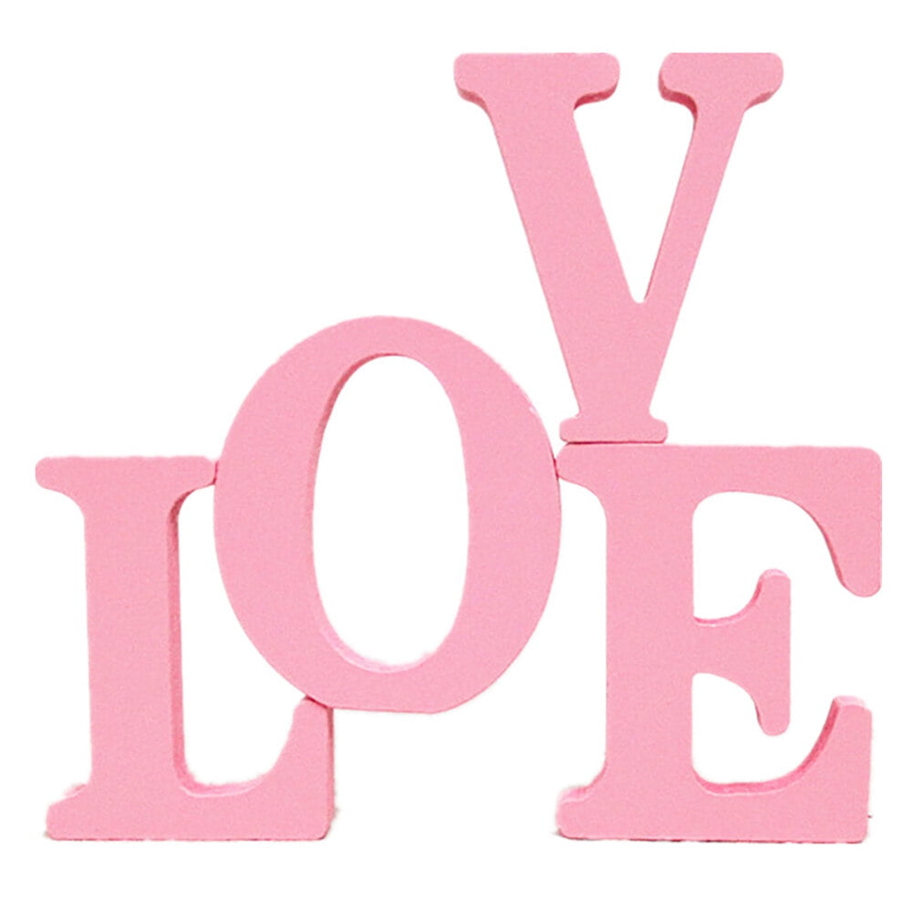 Youliang Valentine's Day Decorations Wooden Love Table Sign Tabletop ...