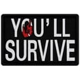 Youll Survive Patch Embroidered Biker Badge Morale Applique Fastener ...