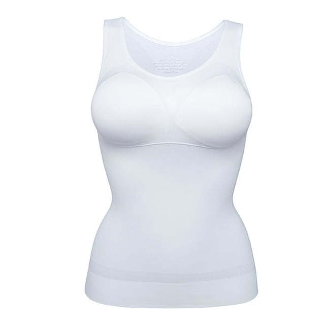 Youloveit Seamless Compression Abdomen Control Vest Upper Body Shaper ...