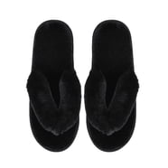 Womens Funny Fuzzy Slippers, Pink Steps, Warm Cozy Cute House Shoes ...