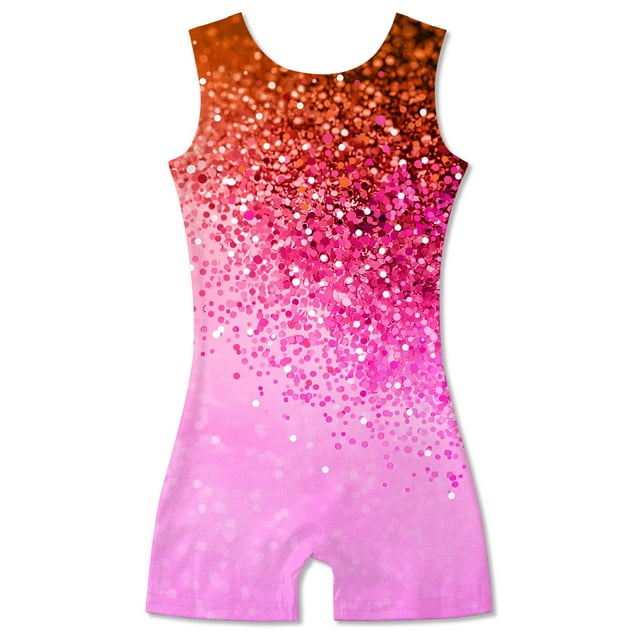 Aideaone Girls Gymnastics Leotards Toddler Unitard Biketard Clothes ...