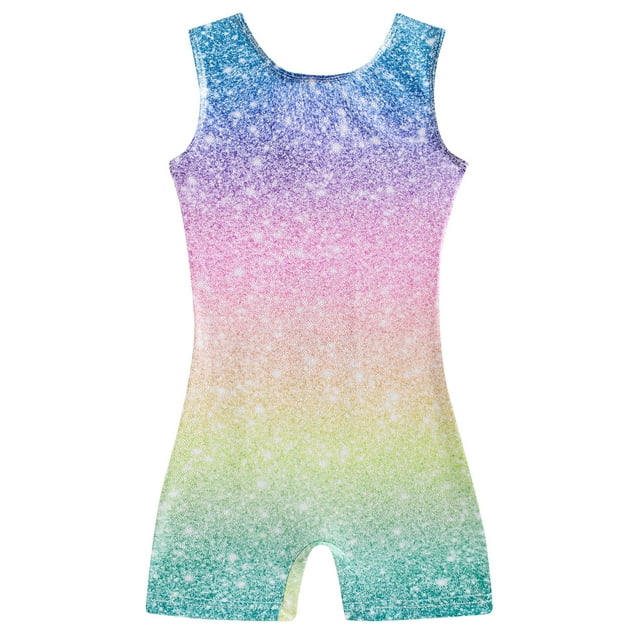 Youmei Girls Gymnastics Leotards Toddler Unitard Biketard Clothes Cute ...