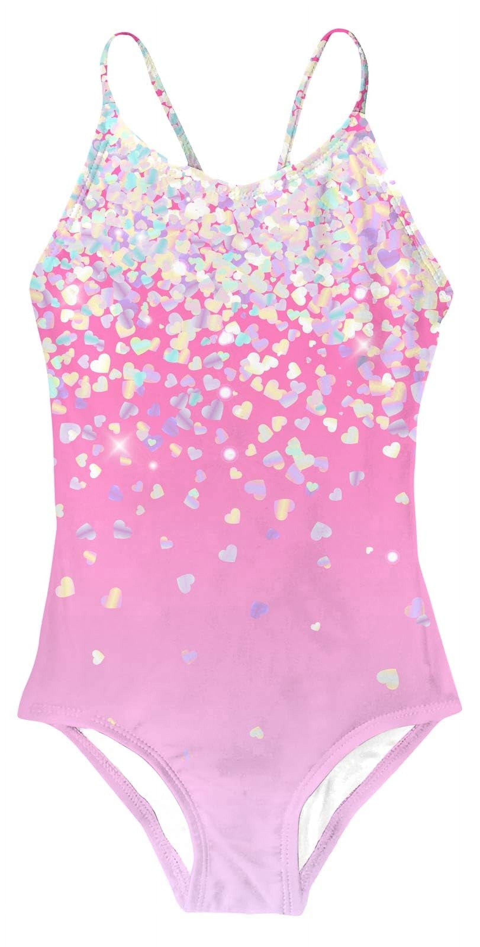 Aideaone Girls One Piece Swimsuits Quick Dry Beach Swimwear Bathing ...