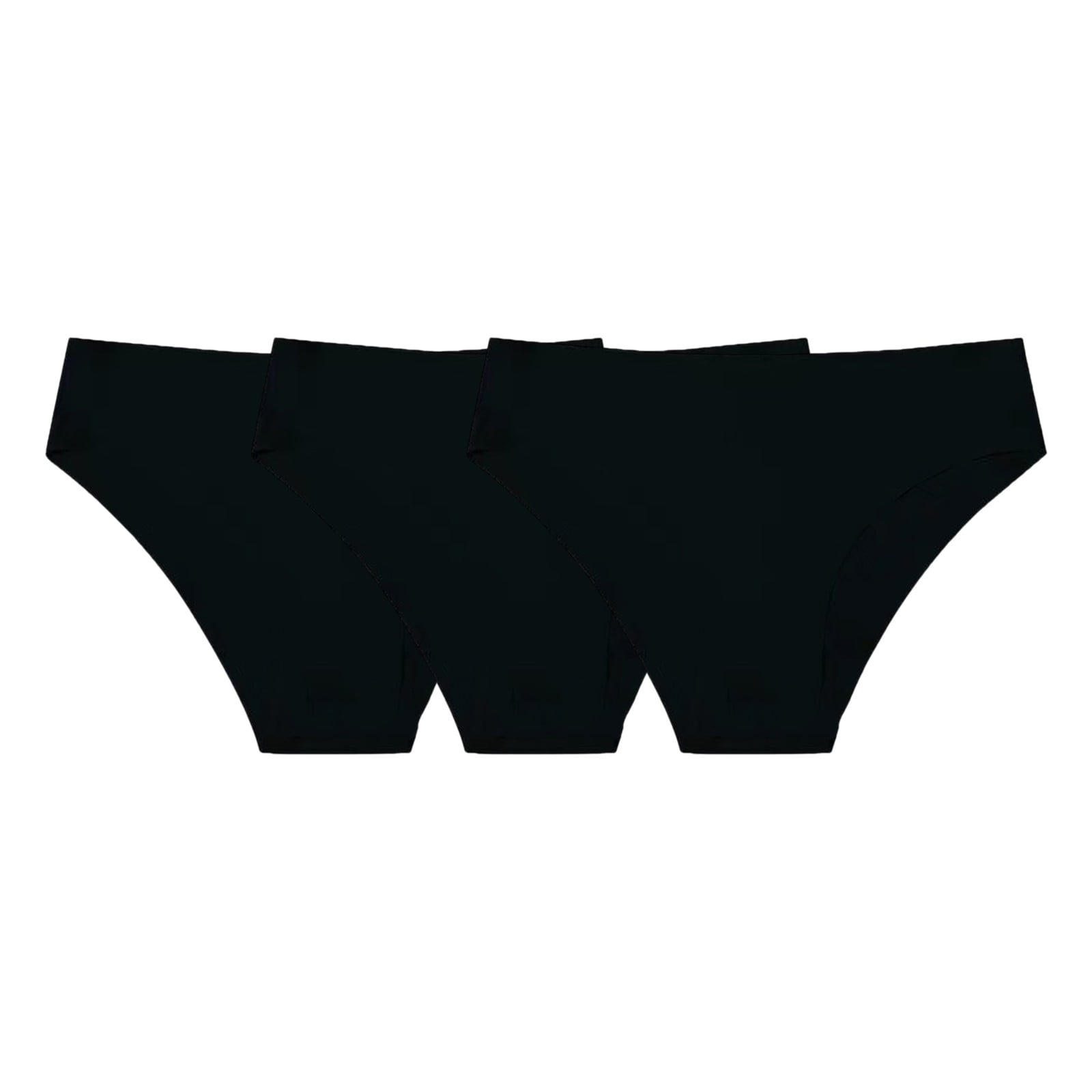 Youmylove 3-Pack Women Solid Color Sports Casual Seamless Brazilian ...