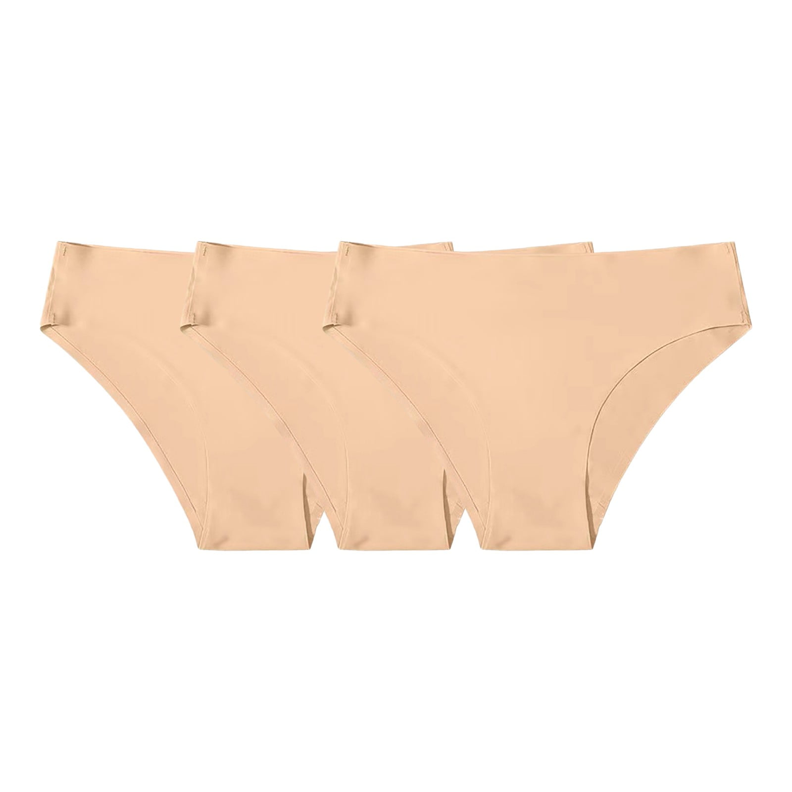 Youmylove 3-Pack Women Solid Color Sports Casual Seamless Brazilian ...