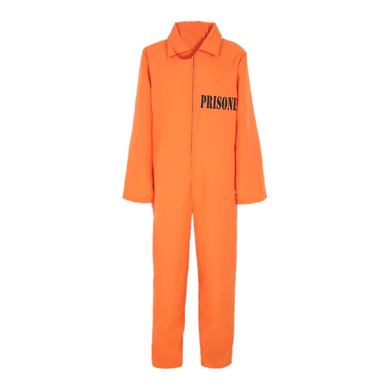Youmylove Adult Orange Prisoner Jumpsuit Jail Inmate Male Prisoner ...