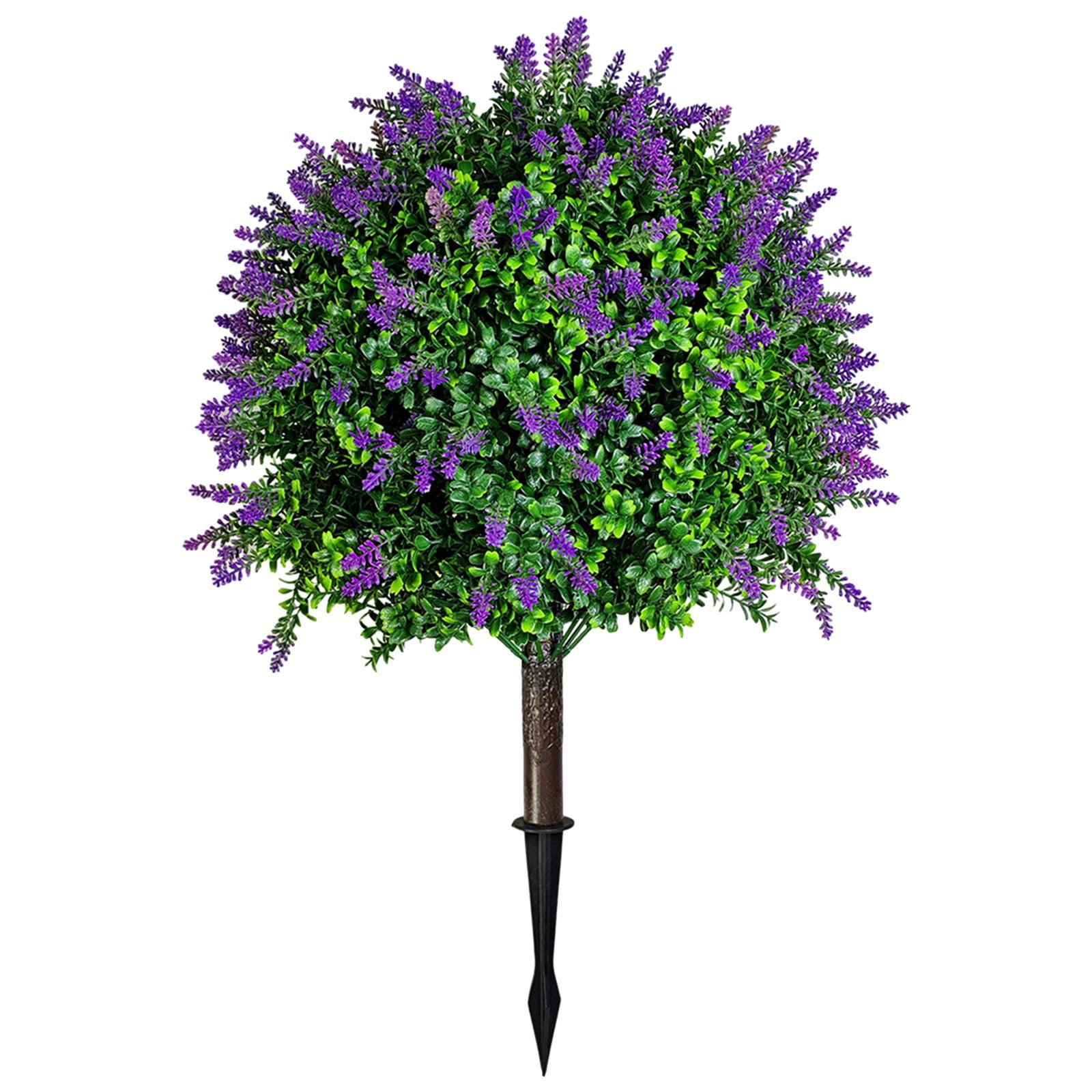 Youmylove Artificial Lavender Boxwood Topiary Ball Bush For Outdoor ...