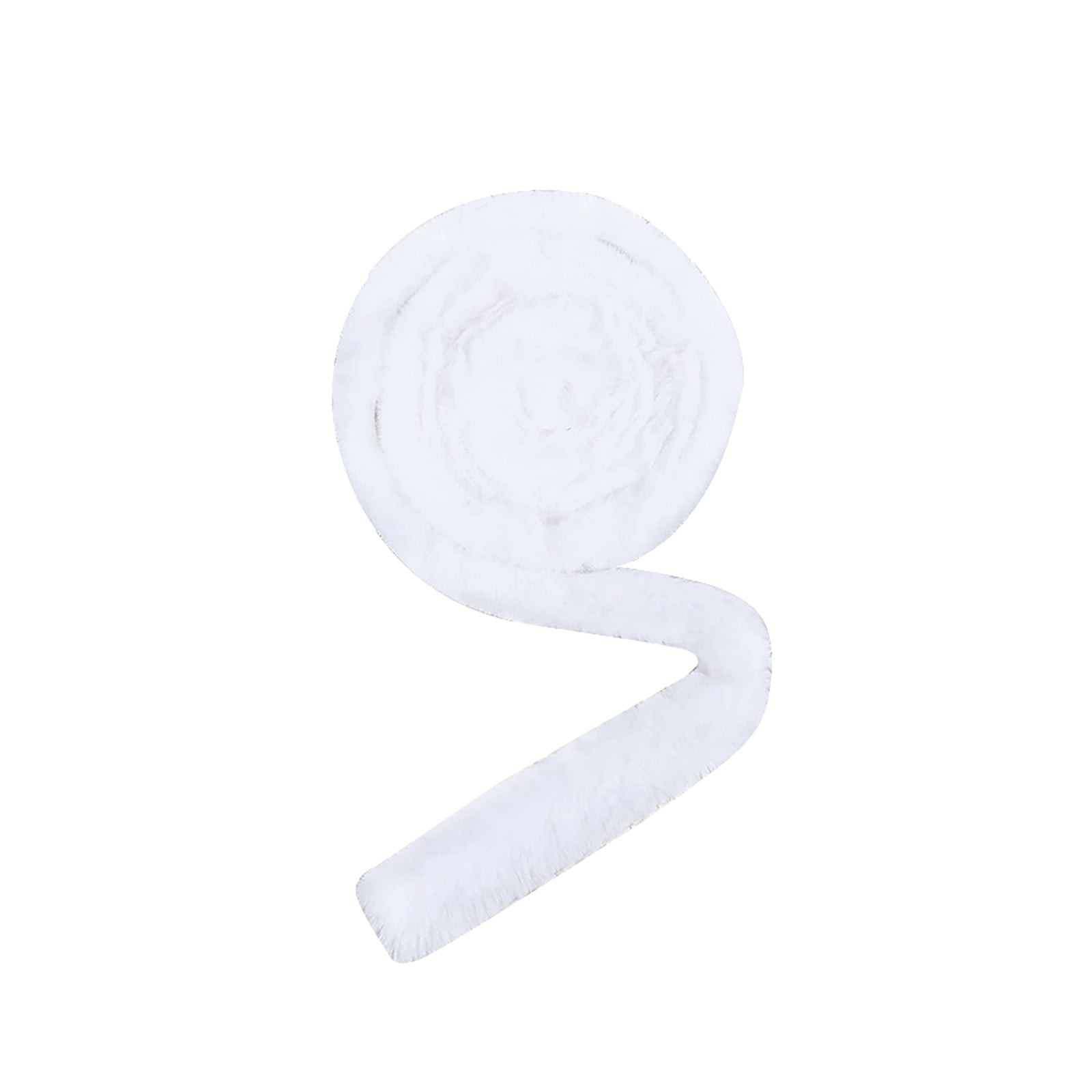 Youmylove Christmas White Pelt Ribbon Trim Artificial Furry Stripe Roll ...