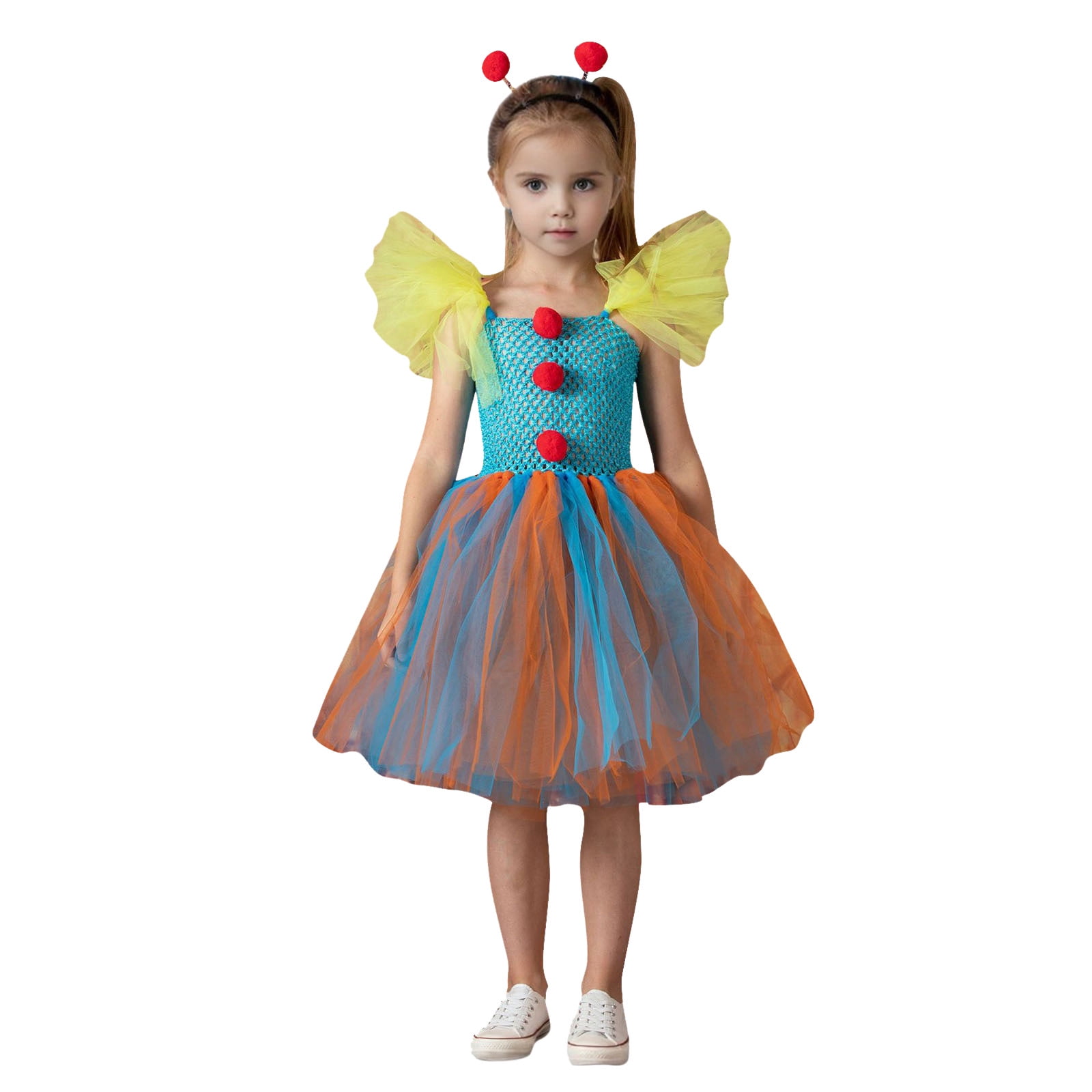 Youmylove Dresses For Girls Toddler Fly Sleeve Tulle Pageant Gown Party ...