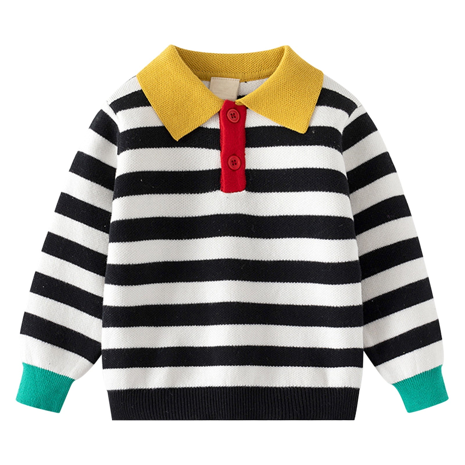 Youmylove Fall Winter Autumn Children Lapel Sweater Boys Striped ...