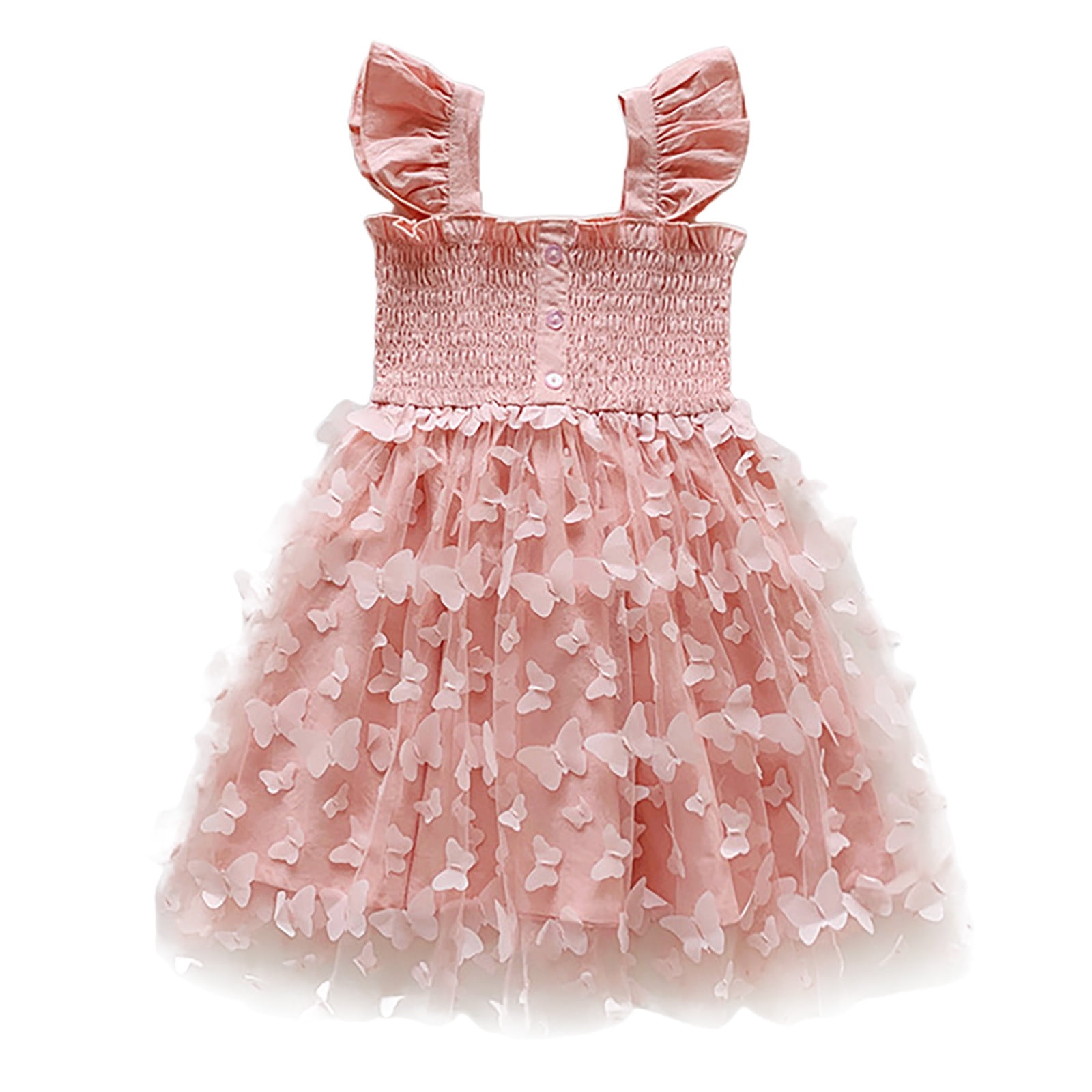 Youmylove Kids Children Summer Sleeveless Mesh Princess Dress Butterfly ...