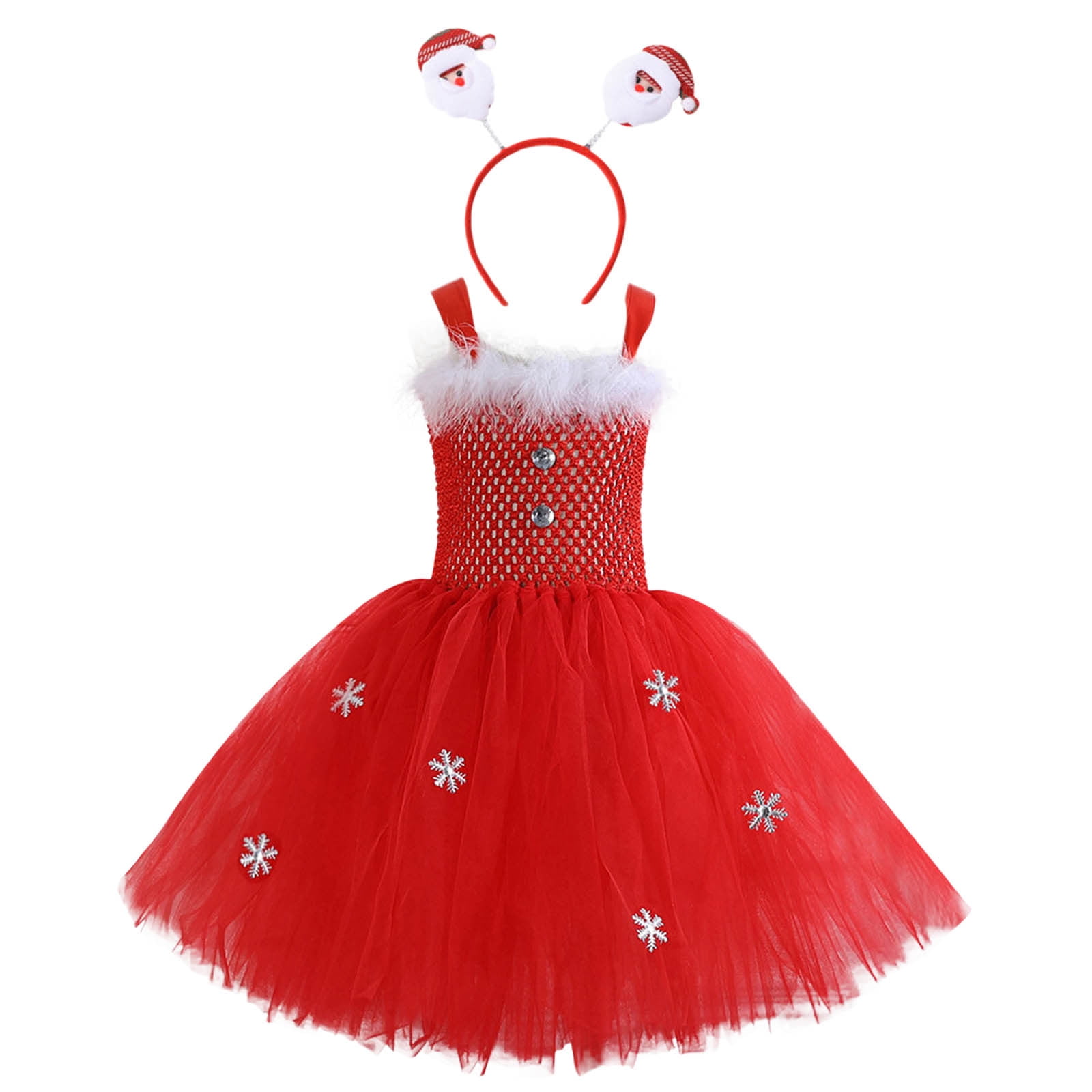 Youmylove Kids Girls Tulle Pageant Dress Christmas Party Cartoon Gown ...
