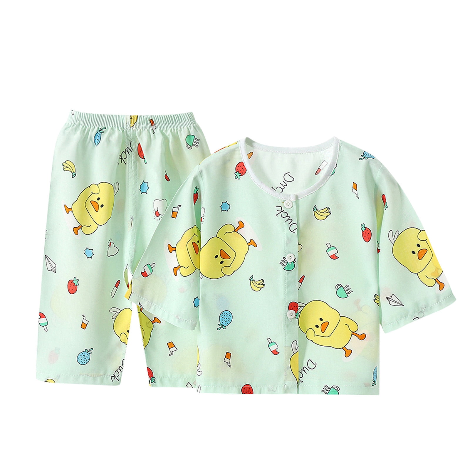 Youmylove Kids Pajamas Cartoon Tops Pants Toddler Sleepwear Girls Kids ...