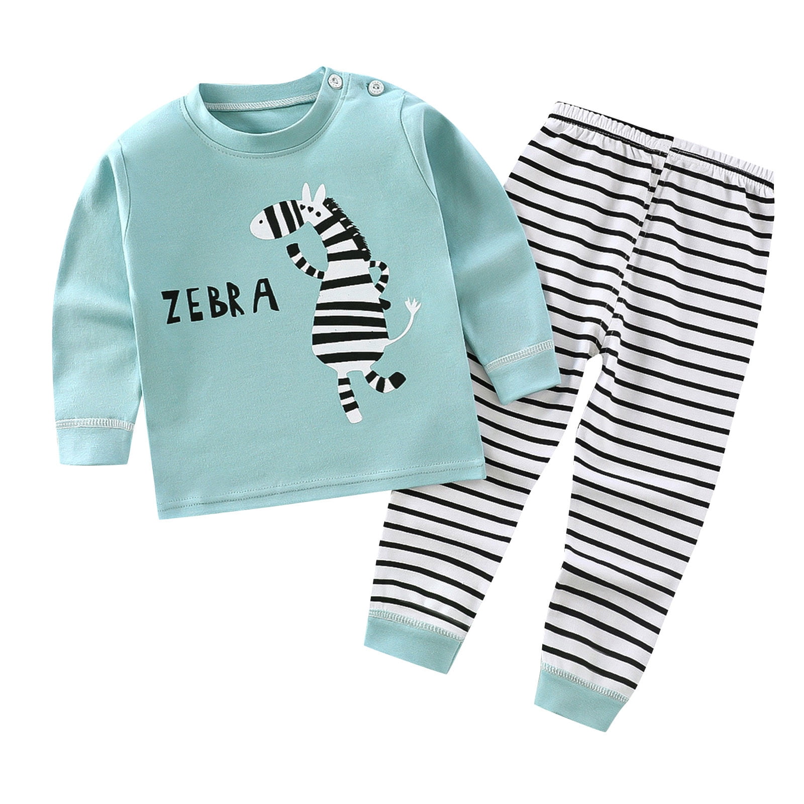 Youmylove Kids Pajamas Toddler Kids Baby Pjâ S Boys Girls Long Sleeve ...