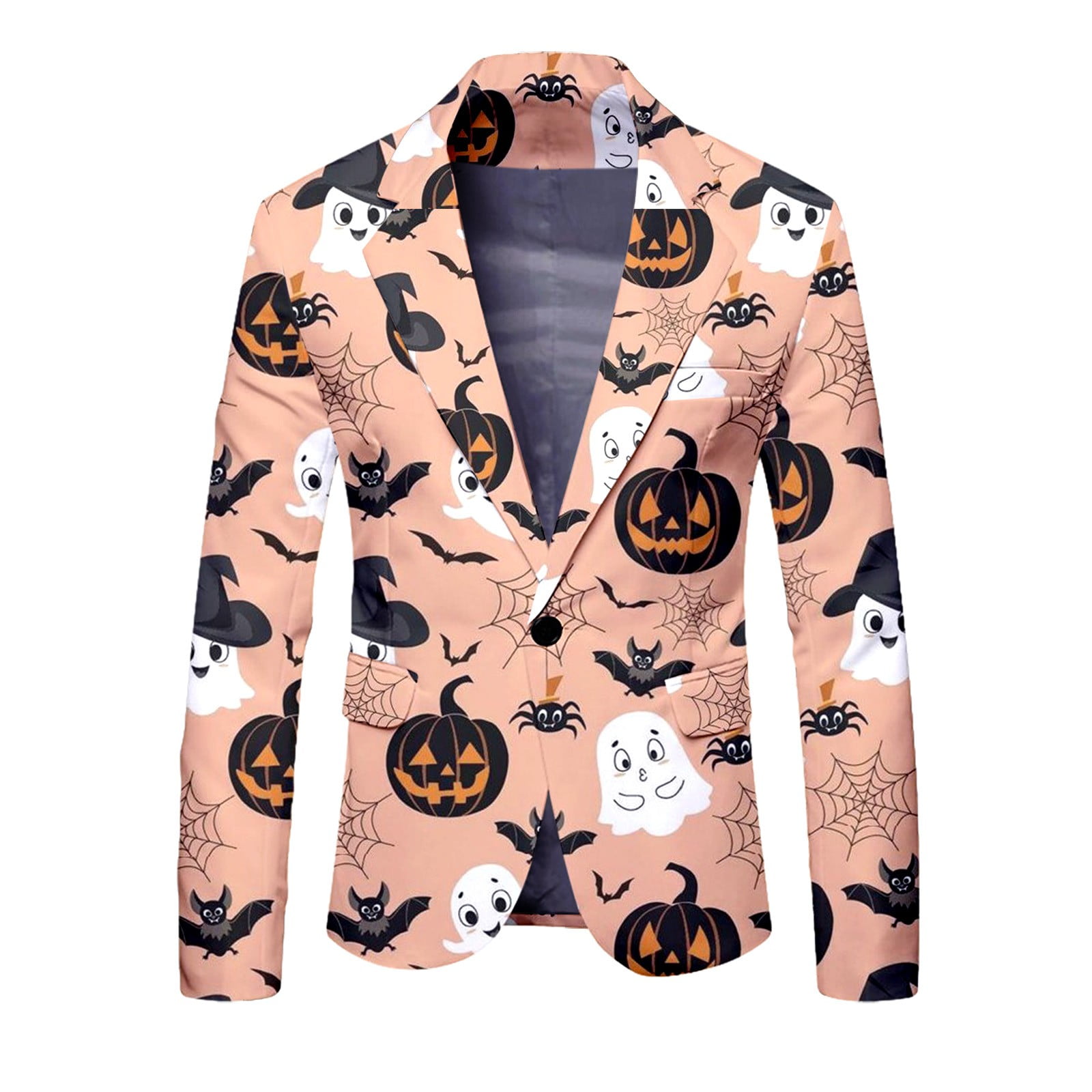 Youmylove Mens Blazer Lightweight Sport Coats Themed Long Sleeve Single ...