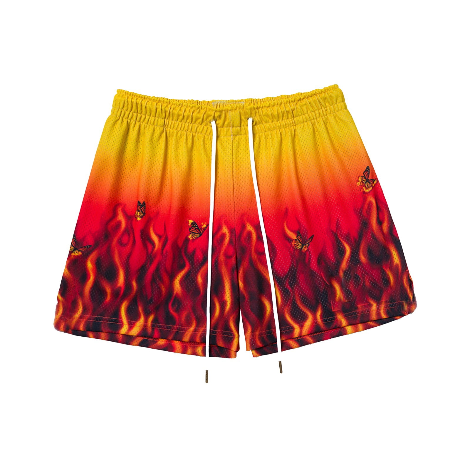 Youmylove Mens Cargo Shorts Men's Summer Trend Shorts Fitness Mesh ...