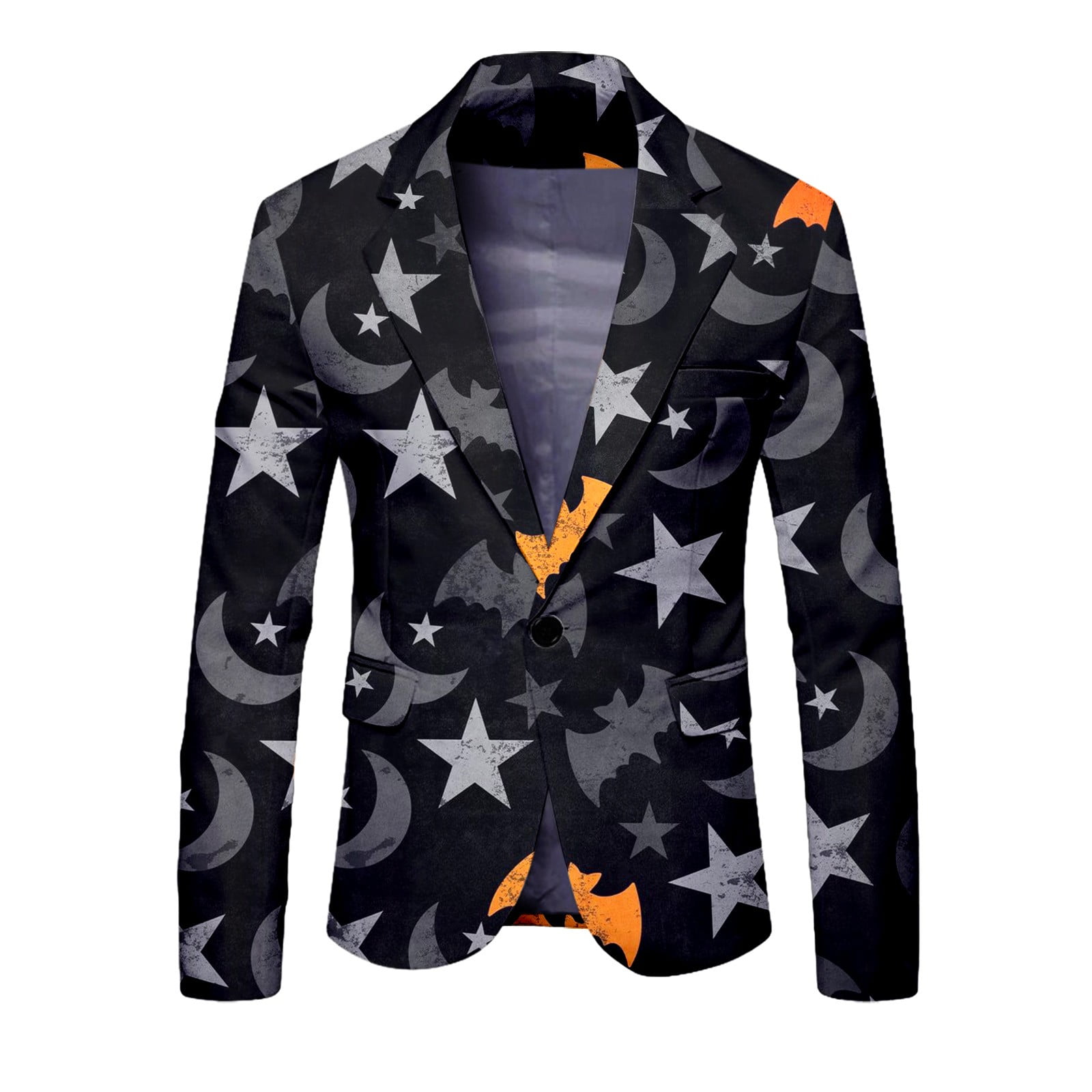 Youmylove Mens Casual Blazer Suit Jackets Themed Long Sleeve Single ...