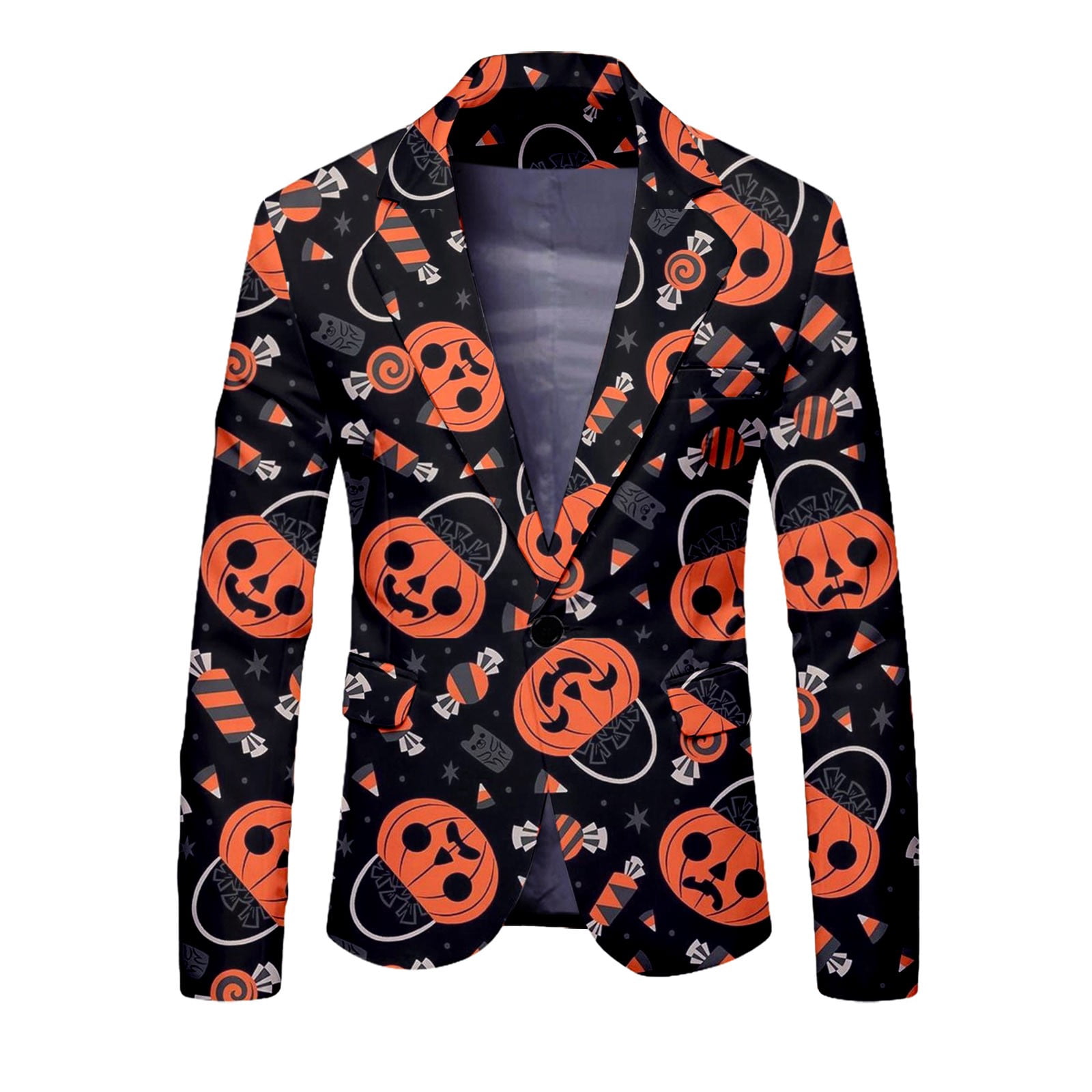Youmylove Mens Casual Blazer Suit Jackets Themed Long Sleeve Single ...