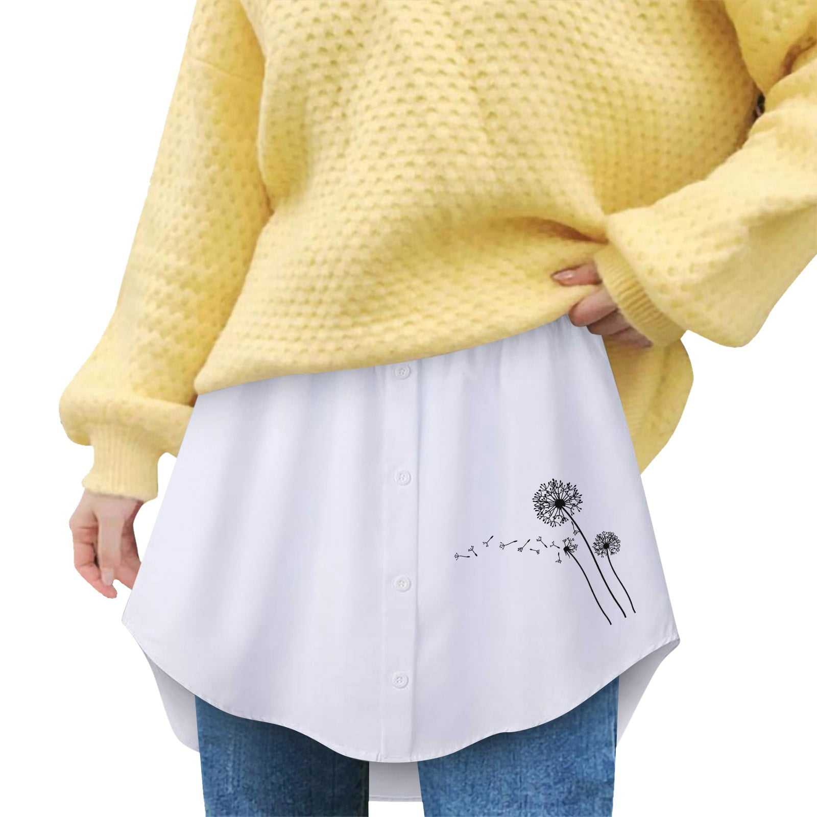 Youmylove Shirt Extender For Women 1-Pack Adjustable Layering Top Lower ...