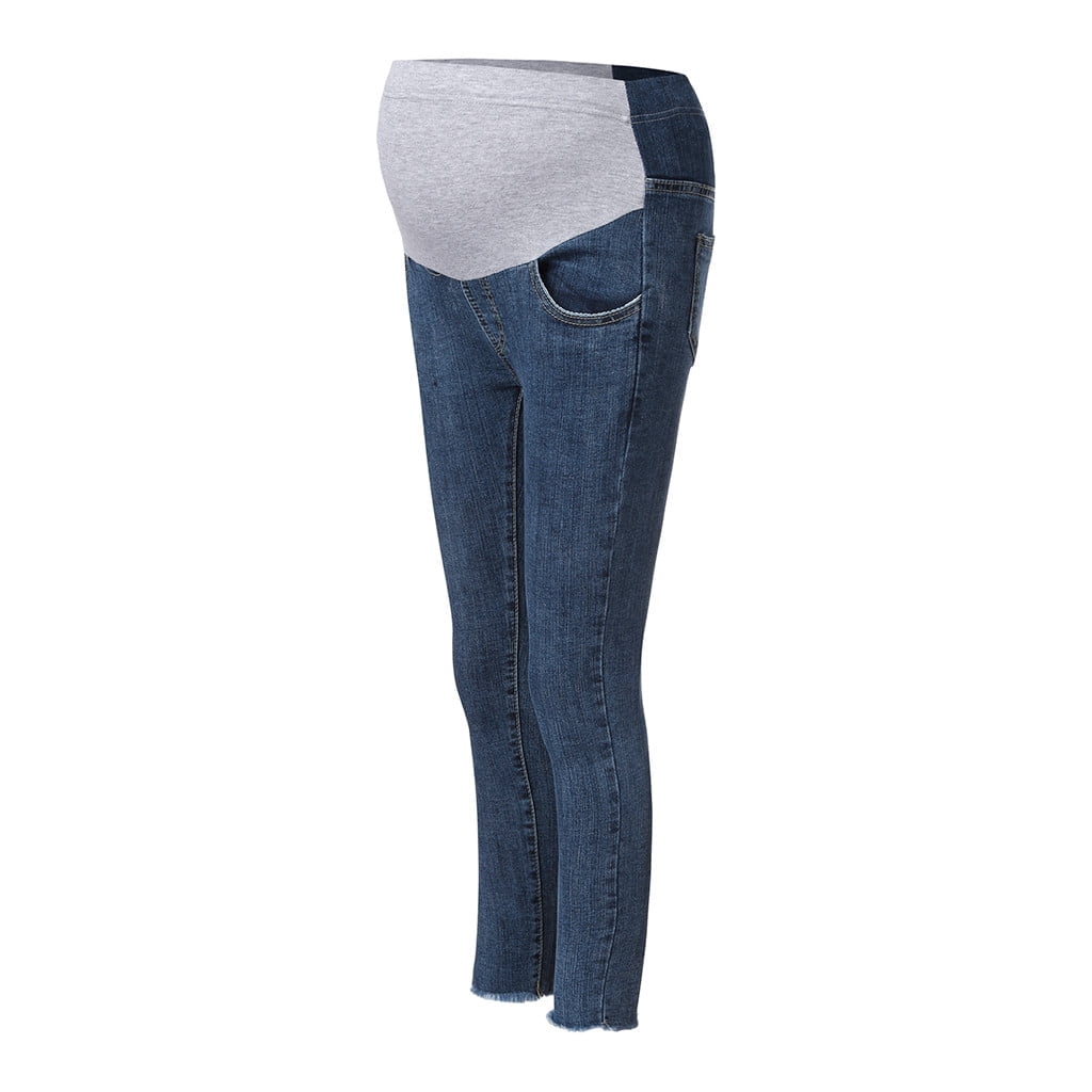 Youmylove Woman Jeans Maternity Pants Trousers Nursing Prop Belly ...
