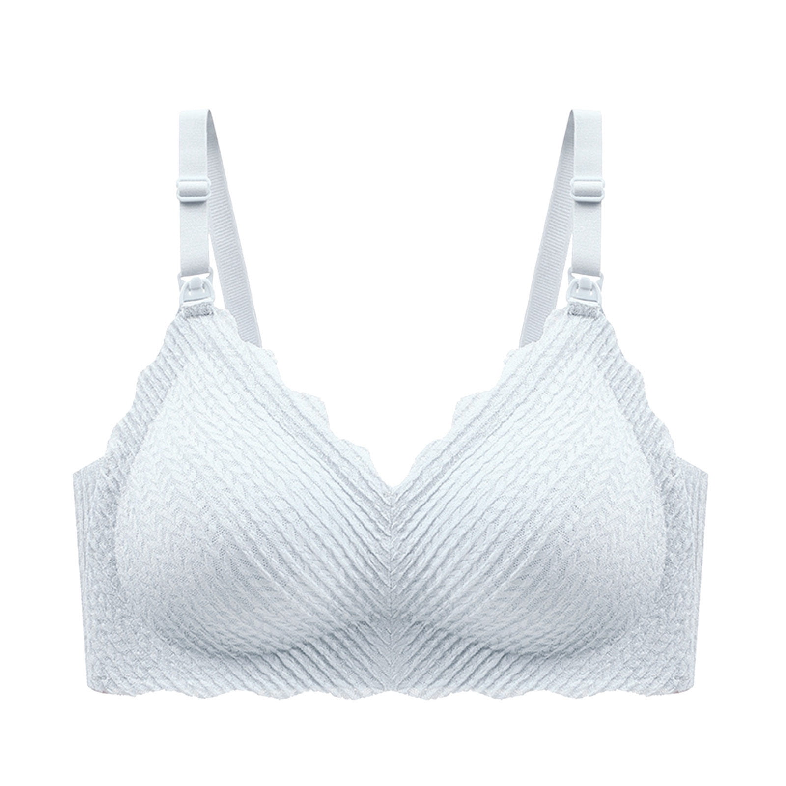 Youmylove Women Bra Bralettes Wireless Maternity Seamless Front Buckle ...