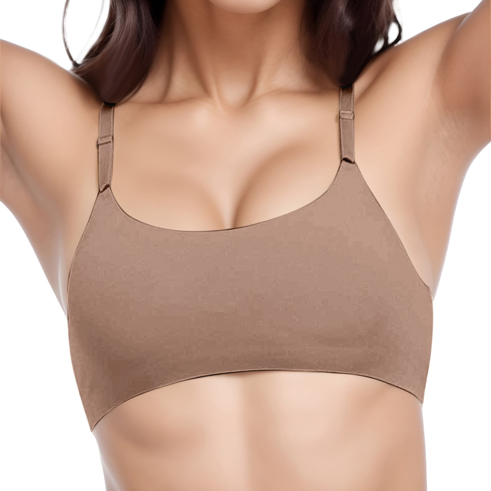 Youmylove Women Comfortable Bra Sexy Underwear Lift Gathered Wirefree Bra With Beautiful Back