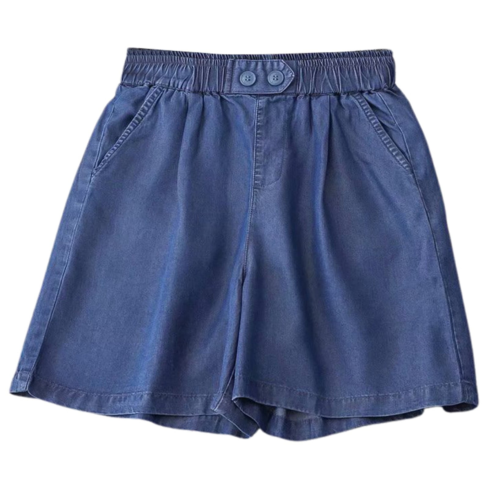 Youmylove Womens Lightweight Shorts Summer High Waisted Loose Wide Leg ...