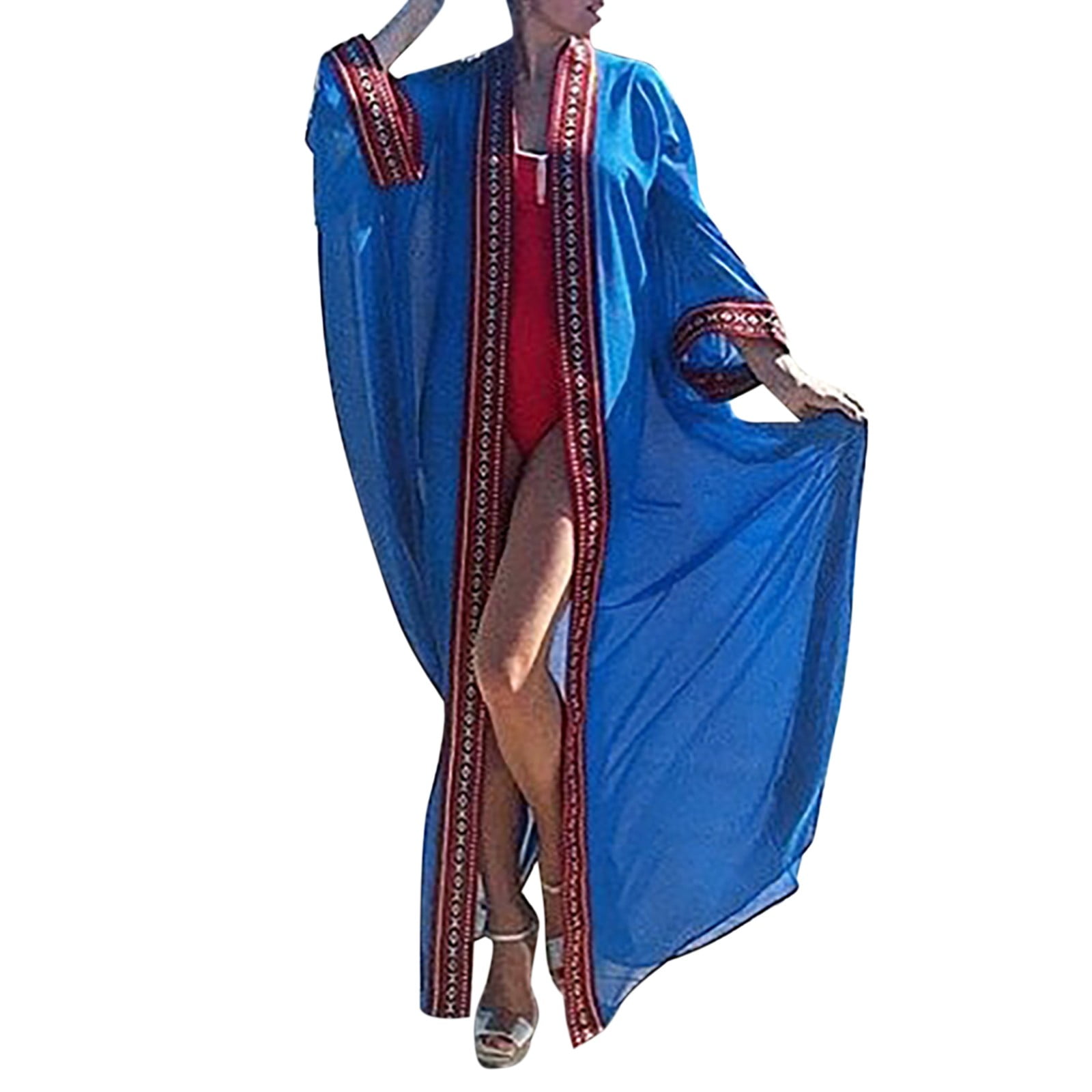 Youmylove Womens Swimsuits Fashionable Chiffon Edge Embroidered ...