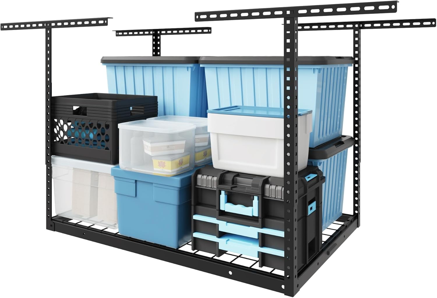 YounGG 2x3 Overhead Garage Storage Rack, Adjustable Organization System ...