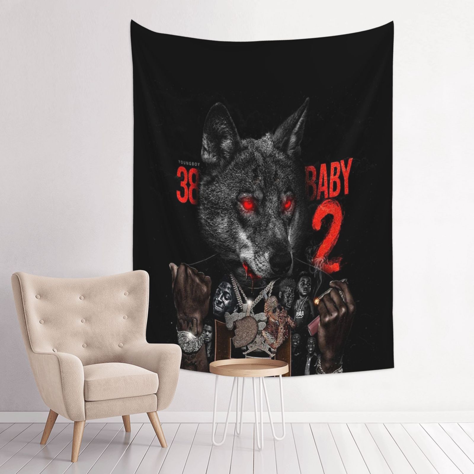 Young-Boy Never Br-oke Again Tapestry Kawaii Tapestry Room Decor ...