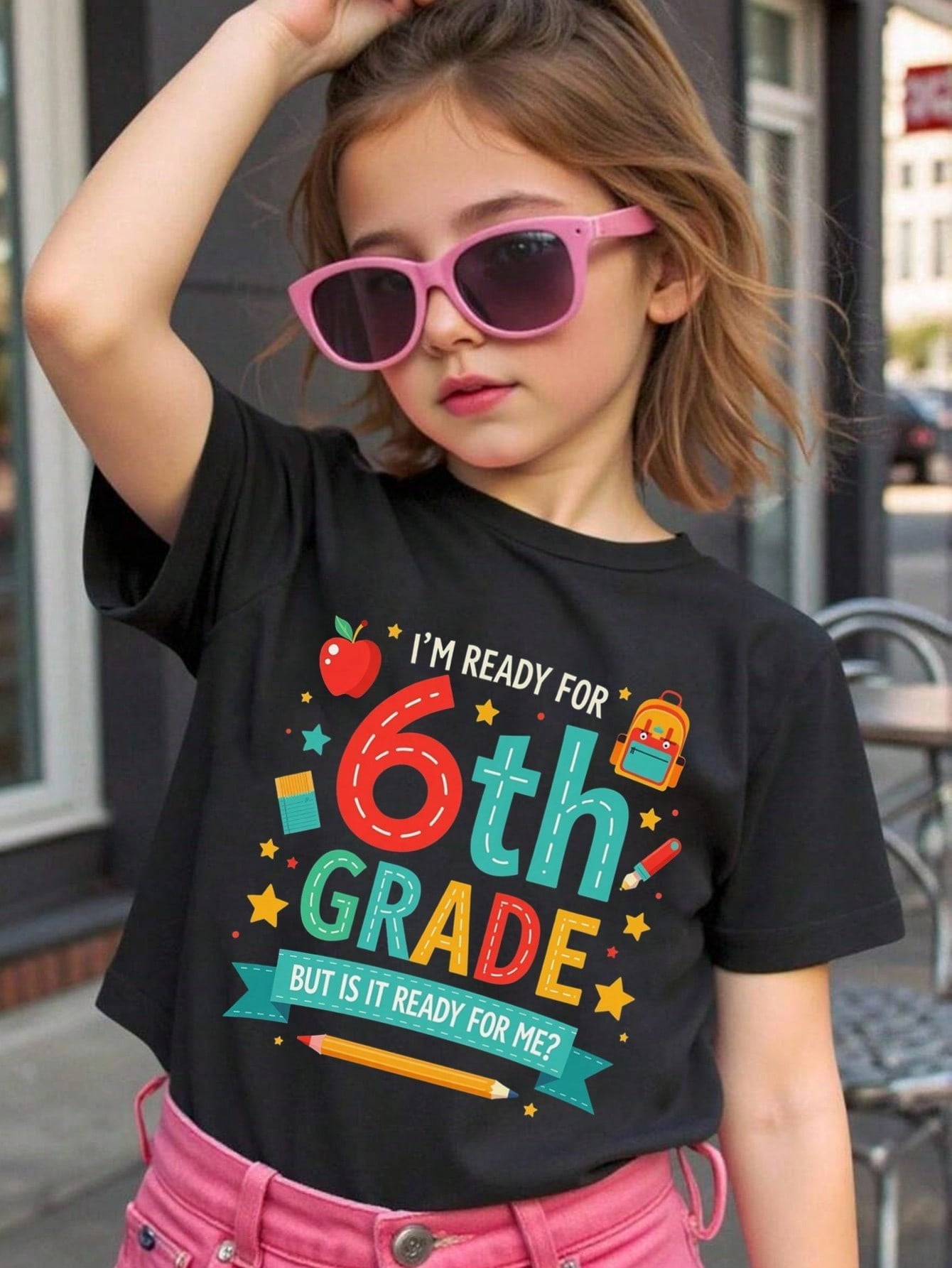 Young Boy's/Girls "Back To School Cotton Graphic Tees, Back To School ...