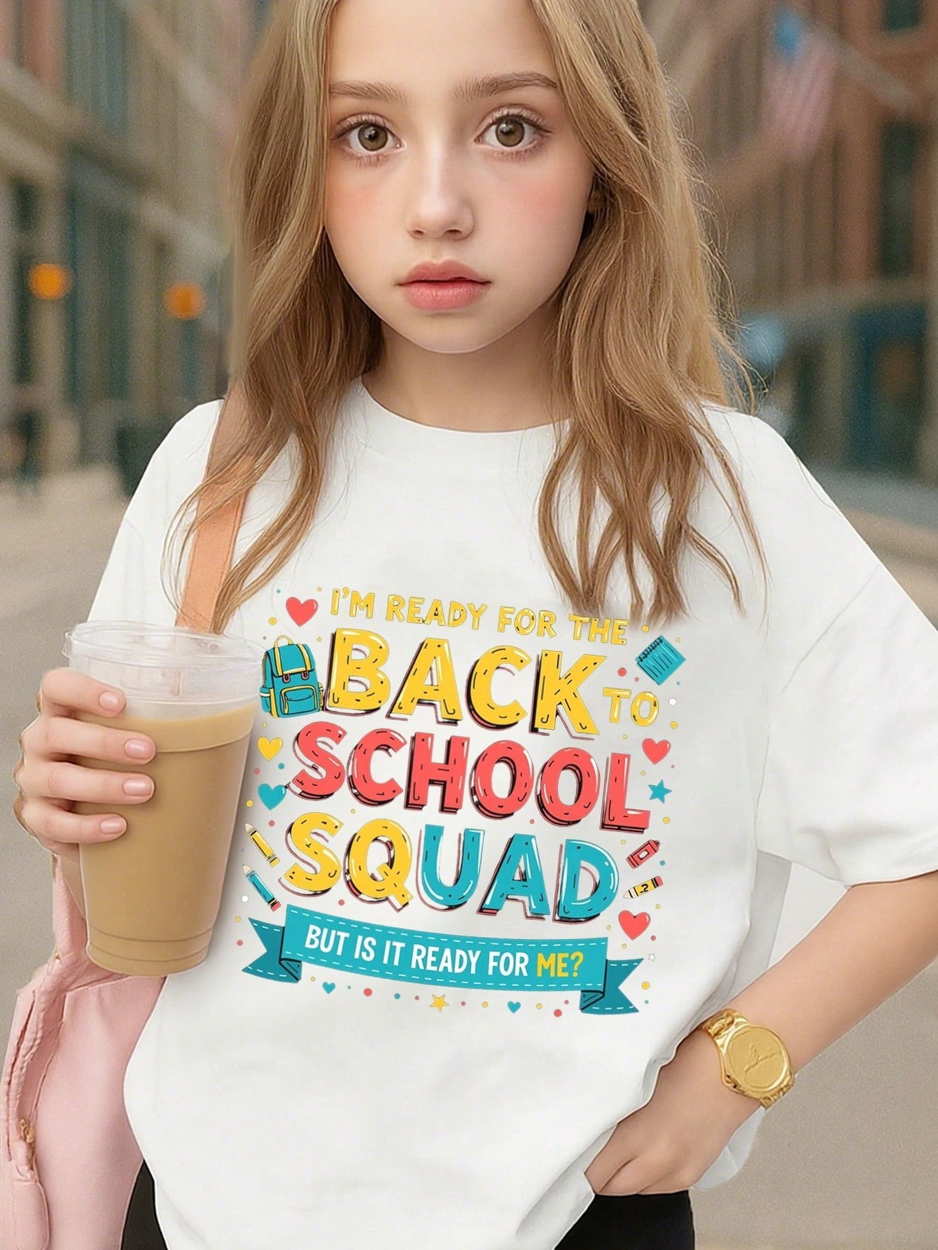 Young Boy's/Girls "Back To School Squad Cotton Graphic Tees, Back To ...