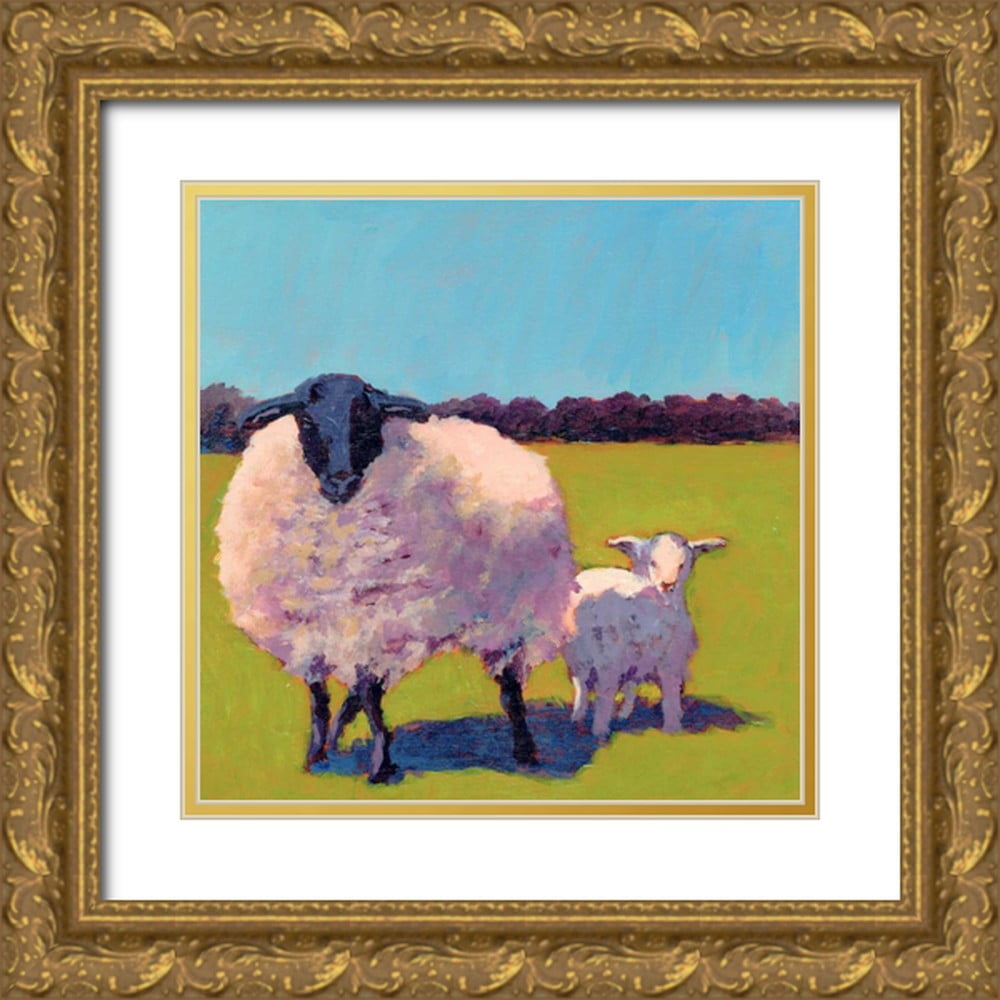 Young, Carol 15x15 Gold Ornate Wood Framed with Double Matting Museum ...