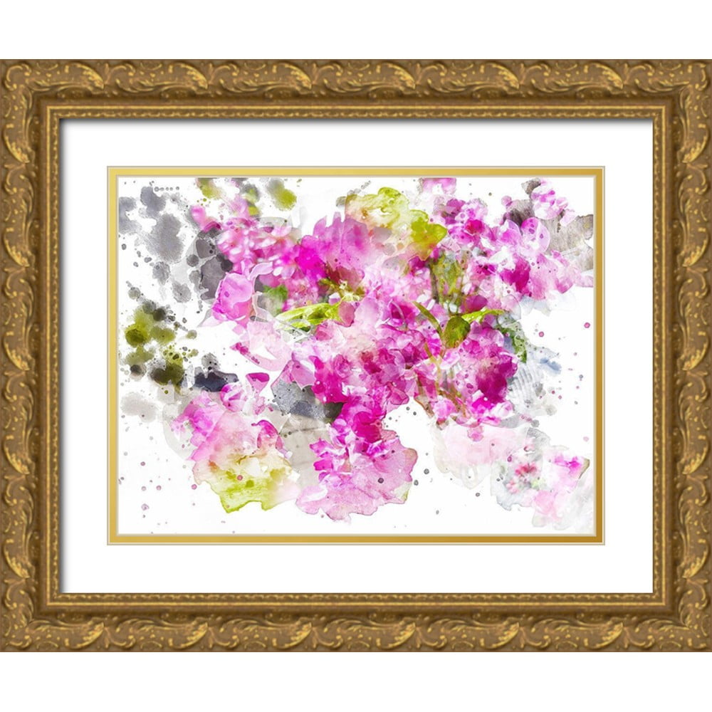 Young, Chamira 14x12 Gold Ornate Wood Framed with Double Matting Museum ...