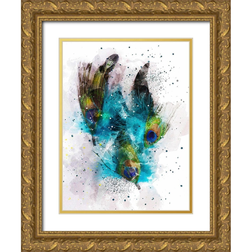 Young, Chamira 19x24 Gold Ornate Wood Framed with Double Matting Museum ...