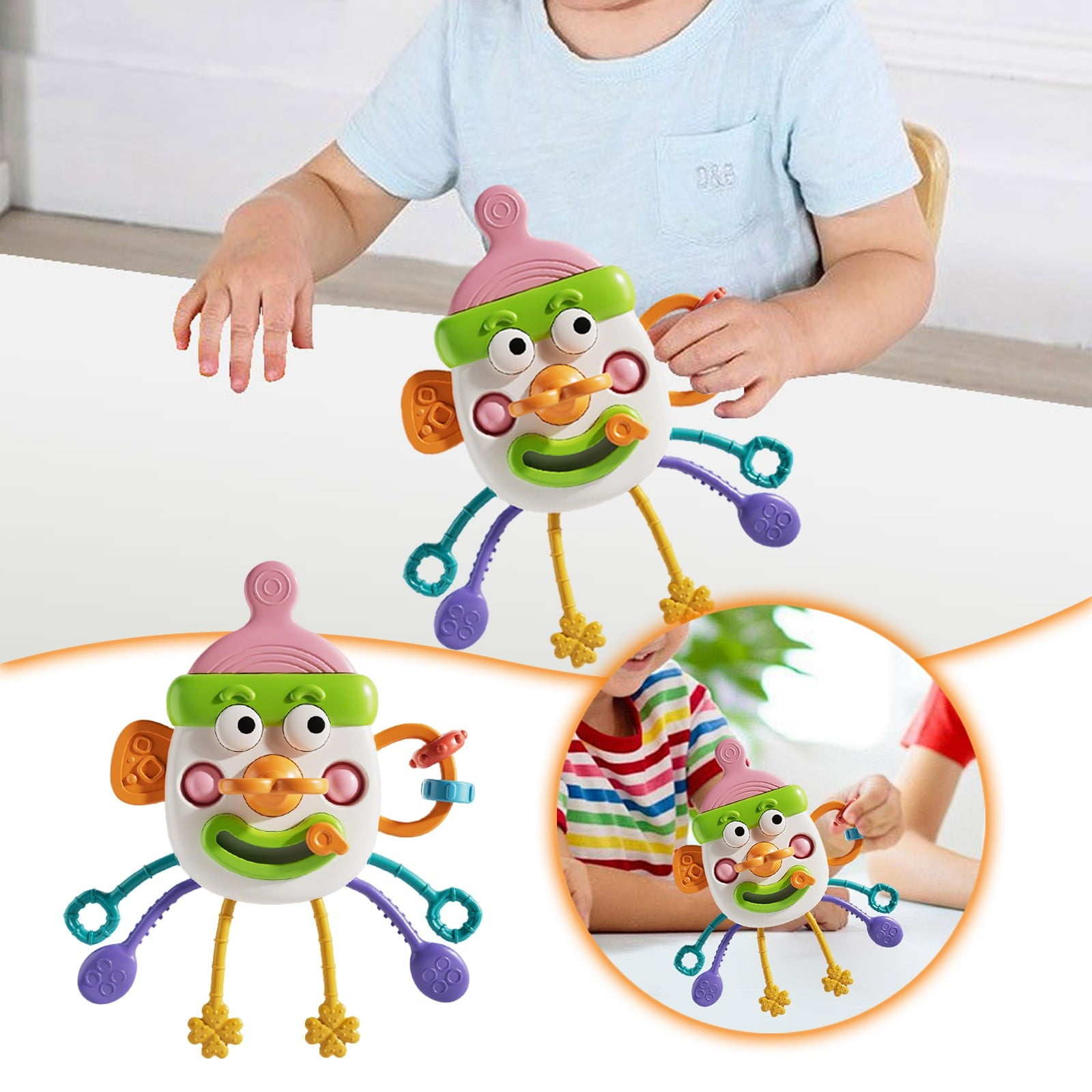 And Young Children Pull Pull Stretchable Educational Toys Baby Exercise ...