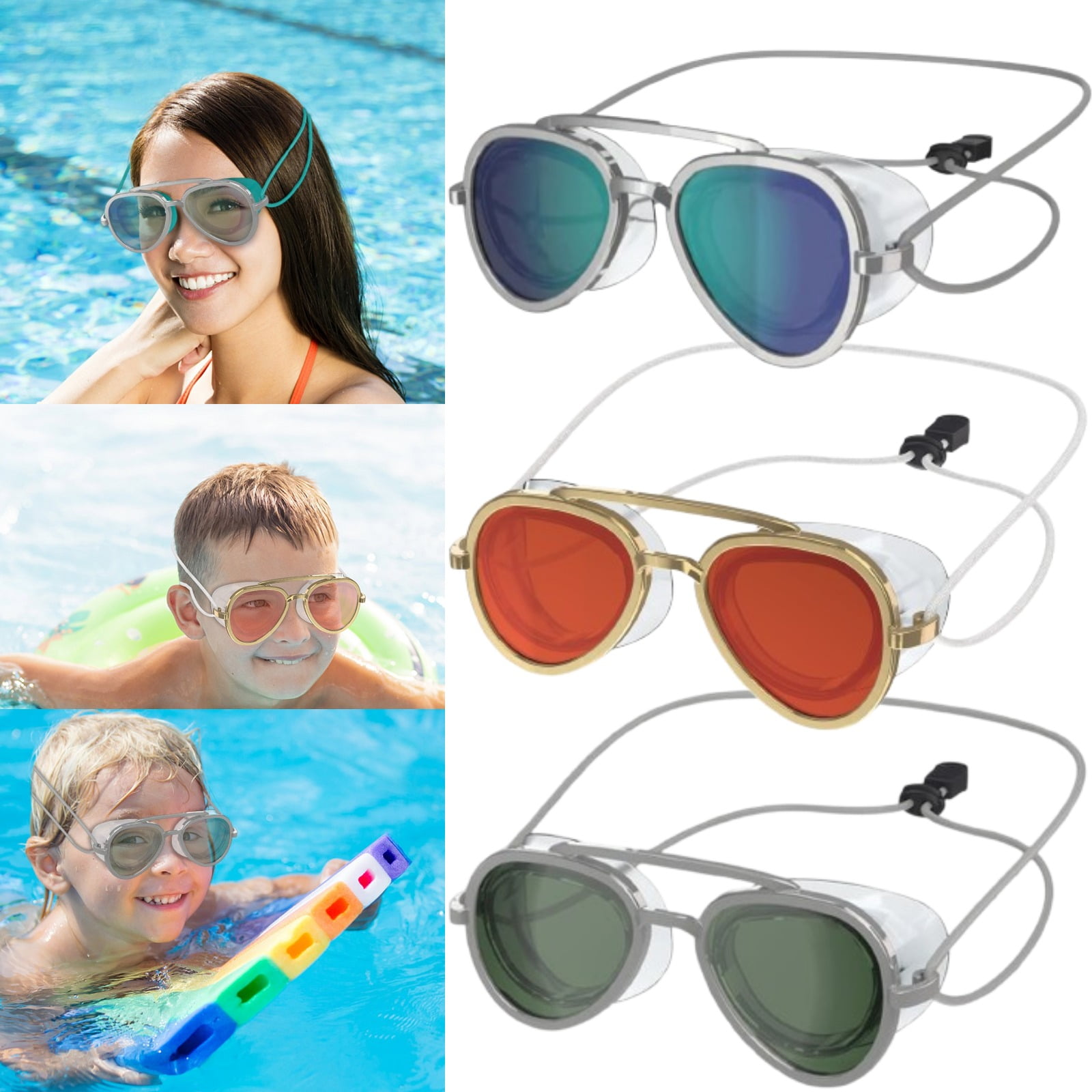 Young Children Swim Goggles Sunny 3-8 Years – Anti-Fog, UV Protection ...