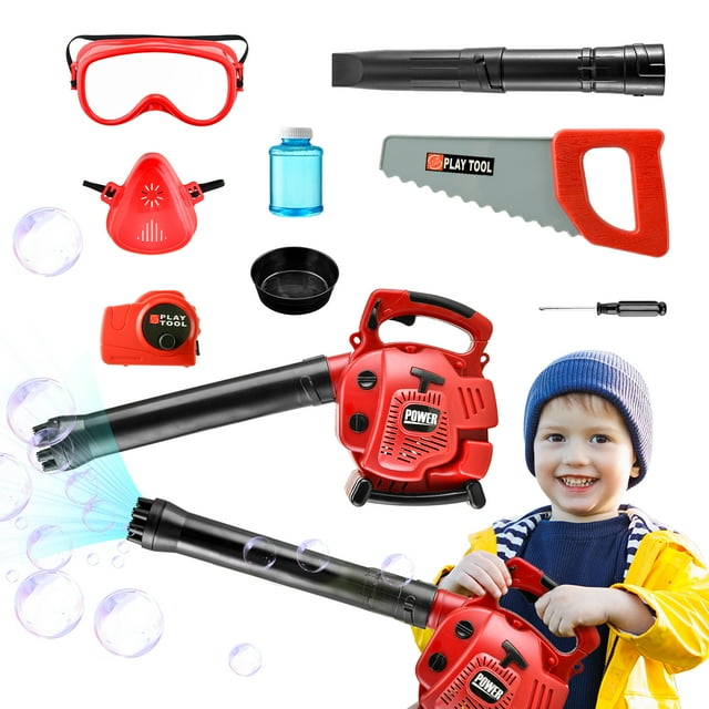 Leaf Blower Bubble Machine, Toy Choi's 2 in 1 Toddler Leaf Blower ...