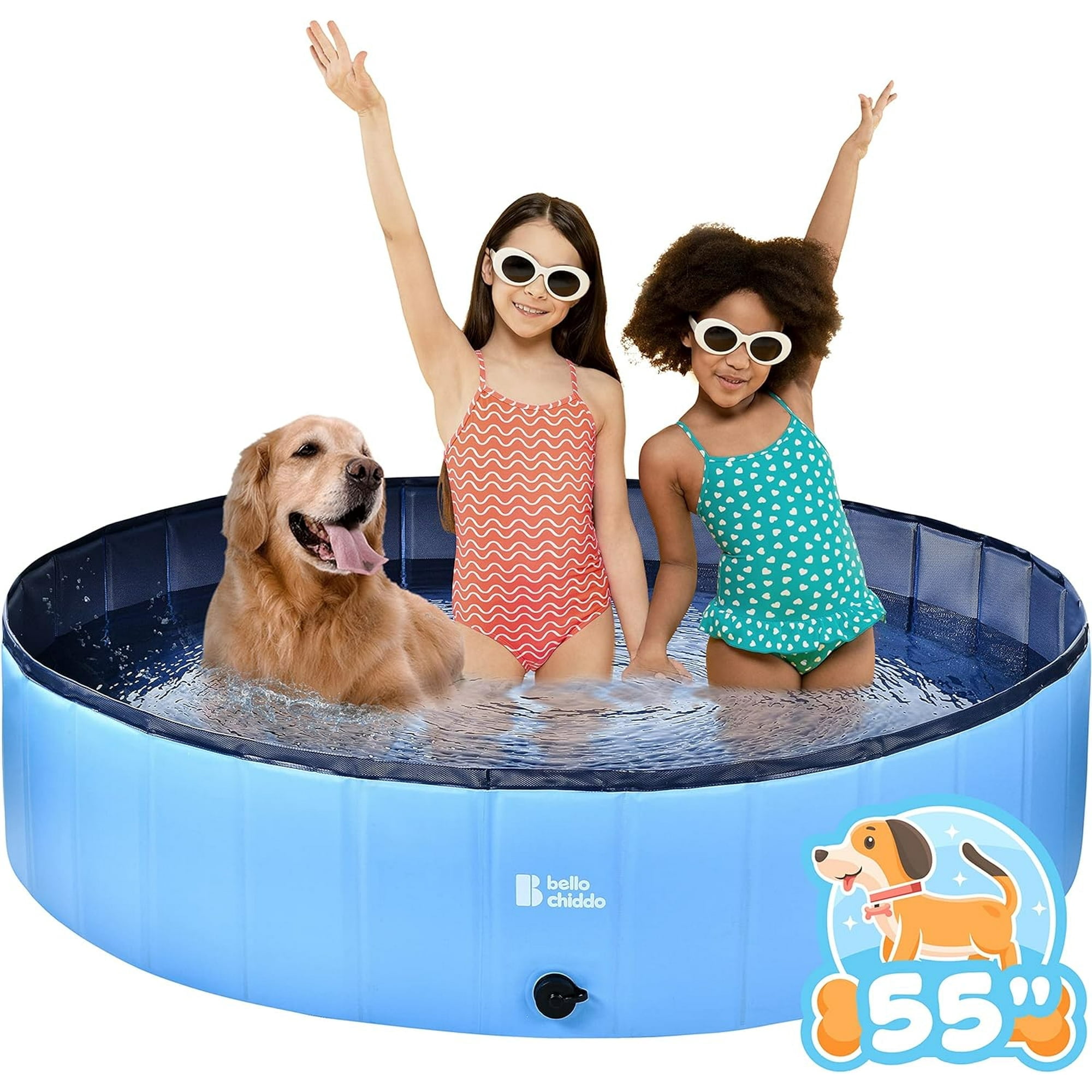 Toy Choi's Above Ground Swimming Pools for Pet, Hard Plastic Pool for ...