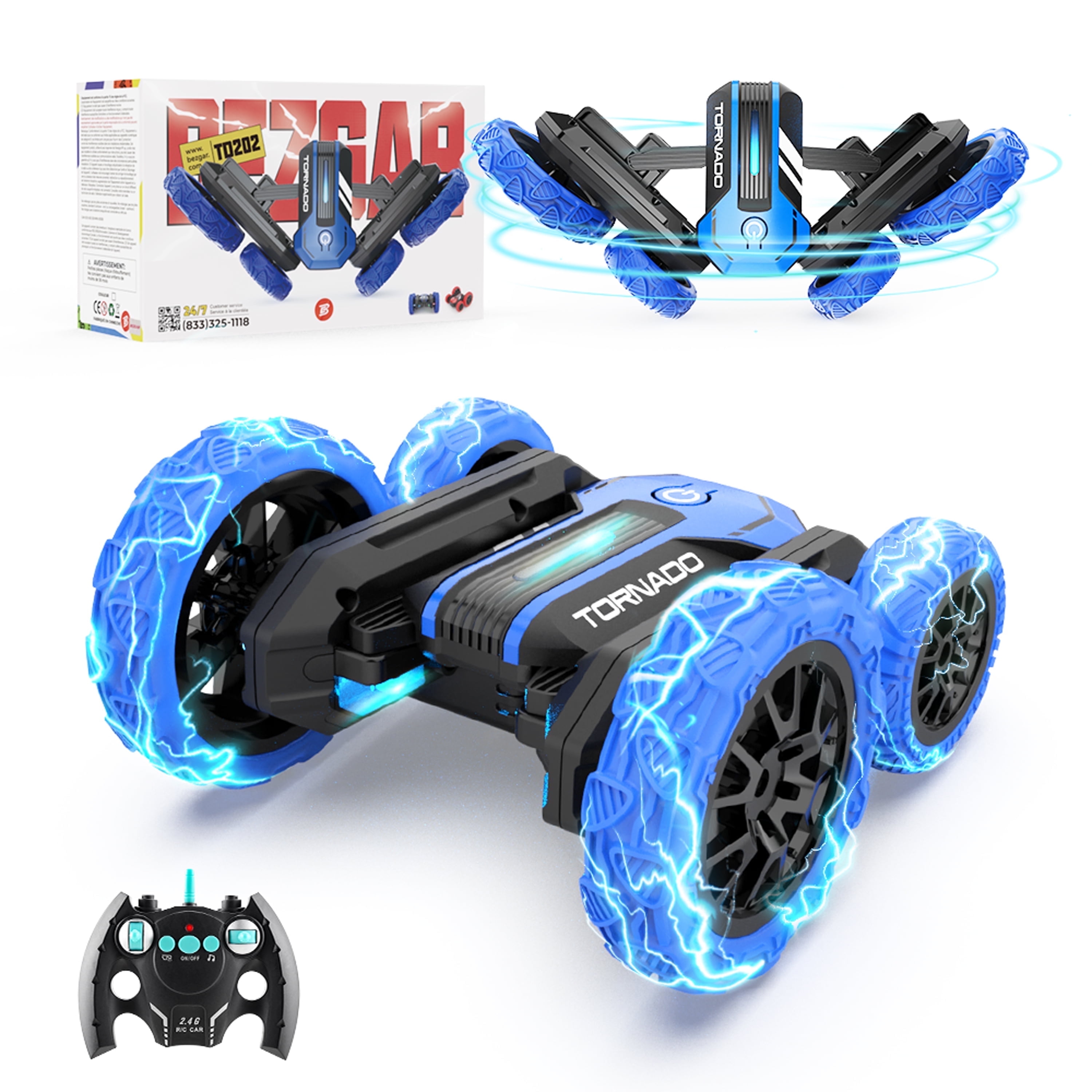Toy Choi's Mini RC Stunt Car, 360 Flips Rotating Remote Control Car ...