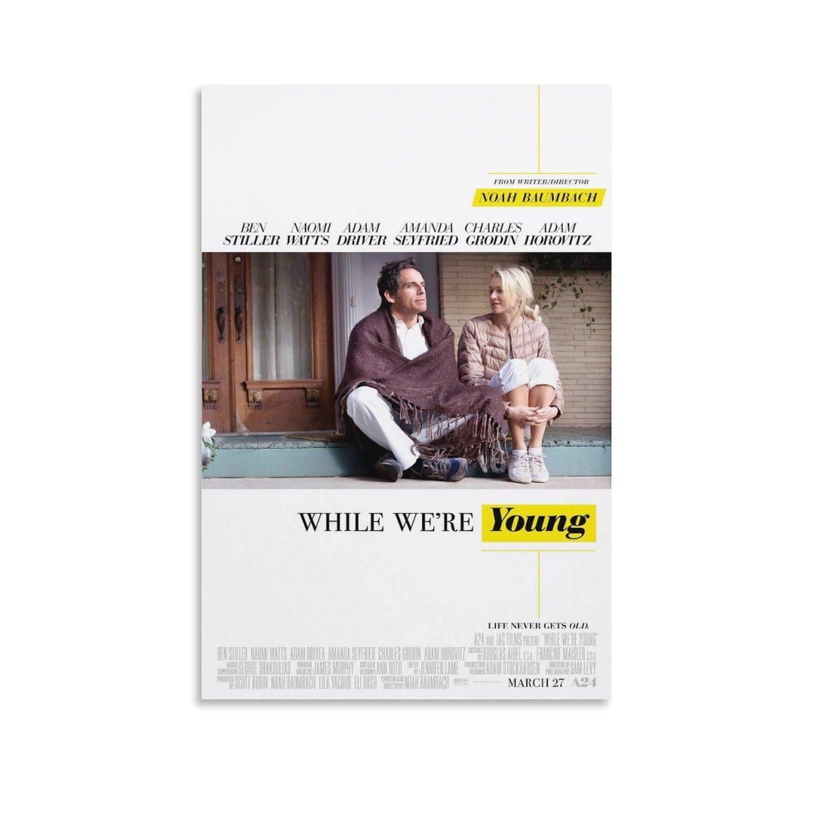 While We're Young Comedy-drama Film Movie Posters for Room Aesthetic ...